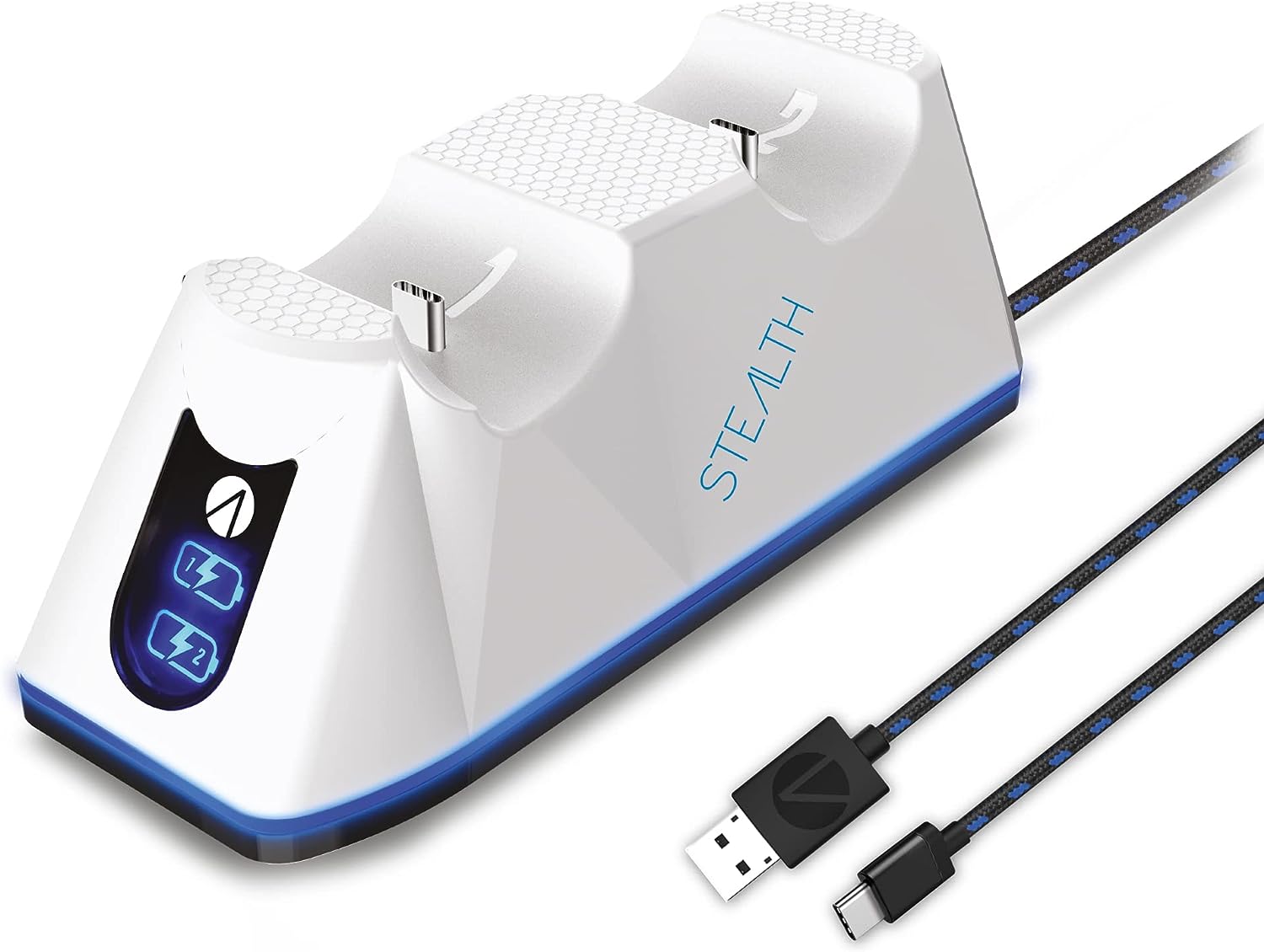 Stealth SP-C100 V Twin Charging Dock with Play & Charge Cable for ...
