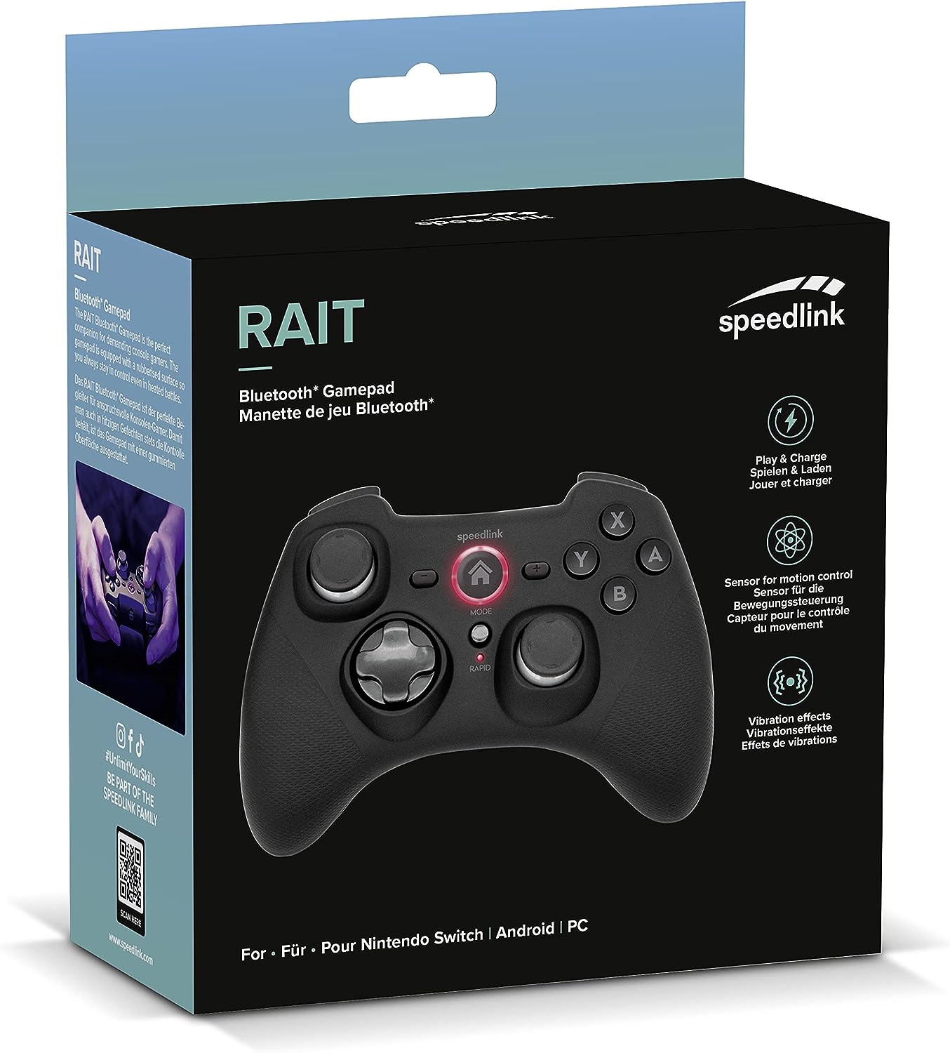 Speedlink RAIT Bluetooth Gamepad for Nintendo Switch / OLED Model / PC ...