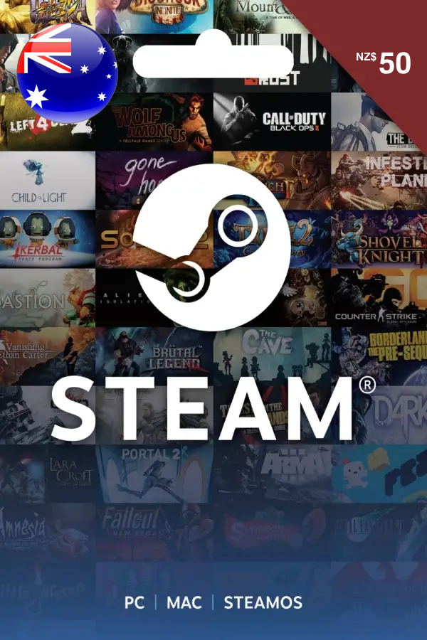Steam Gift Card (NZD 50 | For NZD Currency Only) STEAM digital