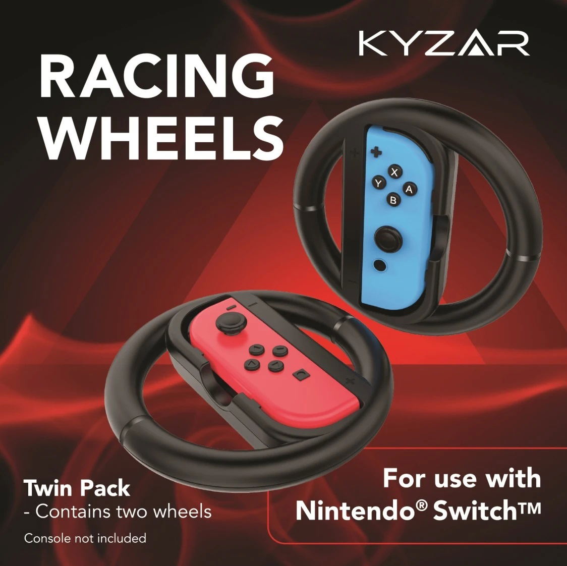 Kyzar Racing Wheels Twin Pack for Nintendo Switch for Nintendo Switch ...