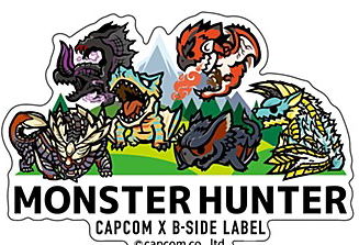 Capcom x B-Side Label Sticker Capcom 40th Monster Hunter