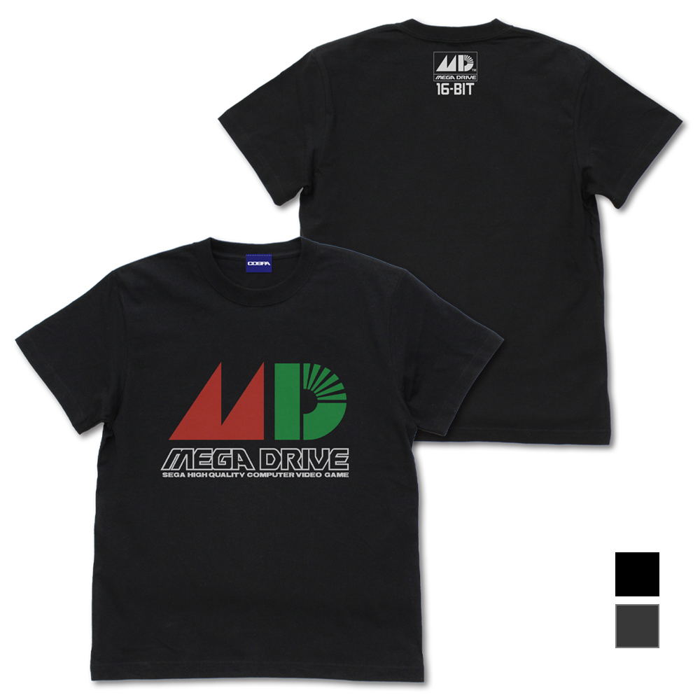 Mega Drive Logo T-shirt Black (M Size)