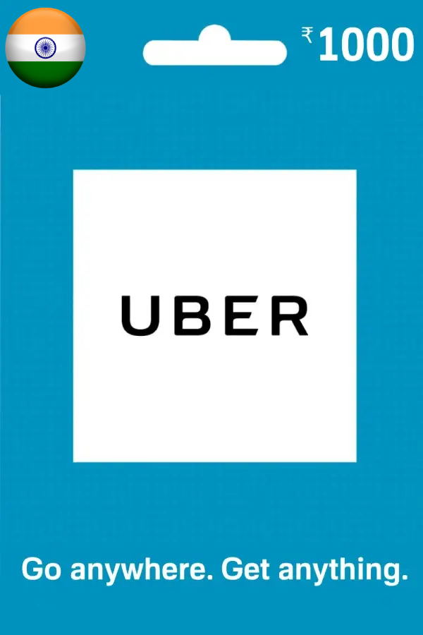 Uber INR 1000 | India Account Only digital