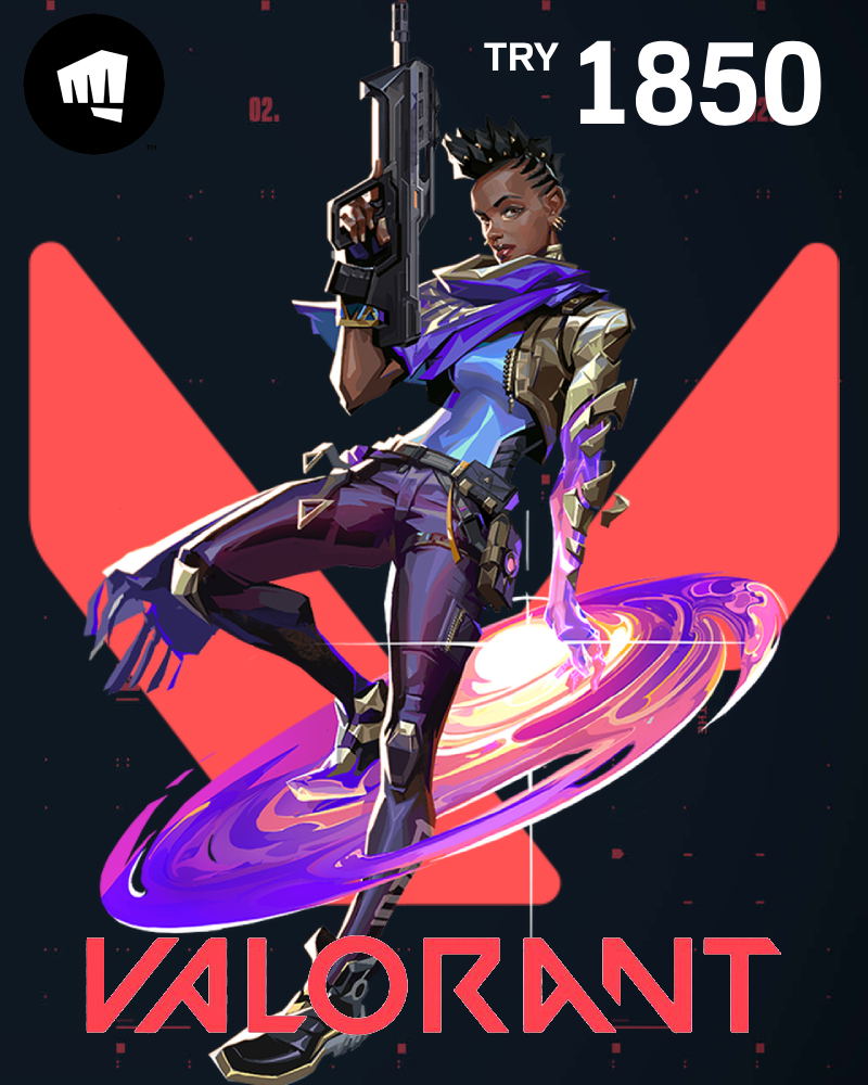 Valorant Gift Card 1850 Points | Turkey Account digital
