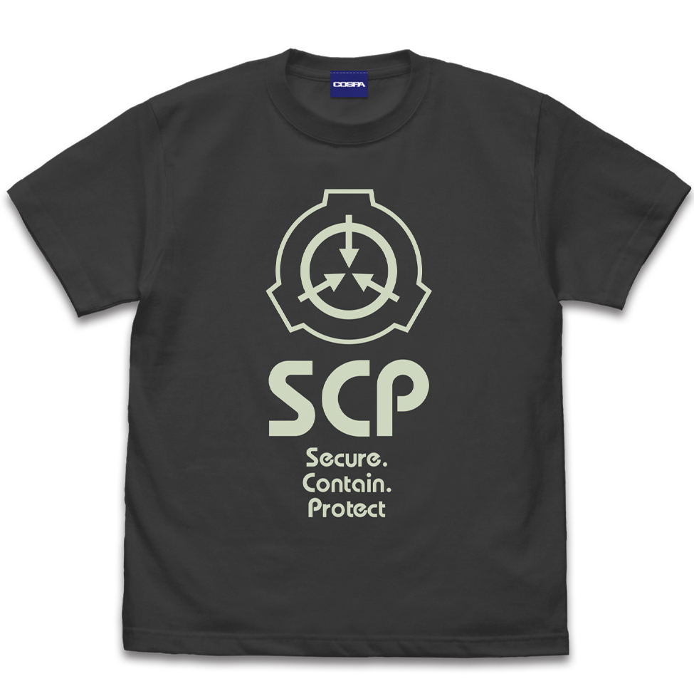 Scp Foundation Secure Contain Protect T-shirt Dark Gray (L Size)