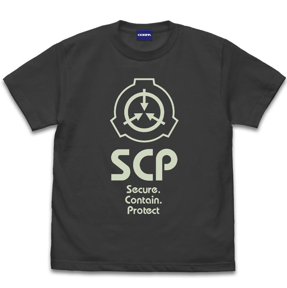 Scp Foundation Secure Contain Protect T-shirt Dark Gray (L Size)