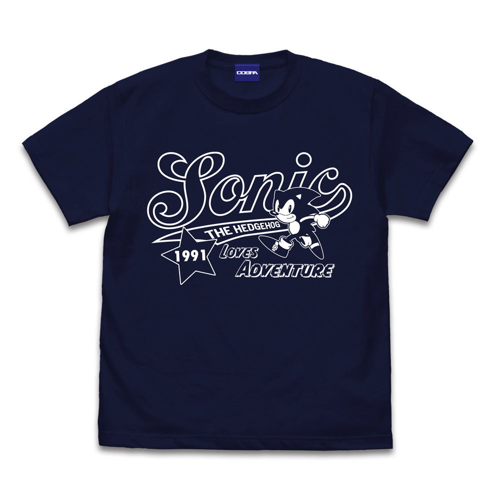 Sonic The Hedgehog - Sonic American T-shirt (Navy | Size S)