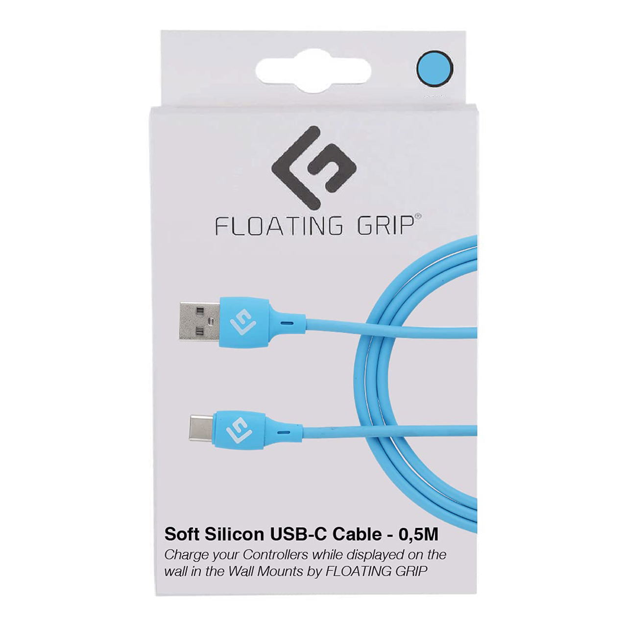 FLOATING GRIP Soft Silicon USB-C (Blue)