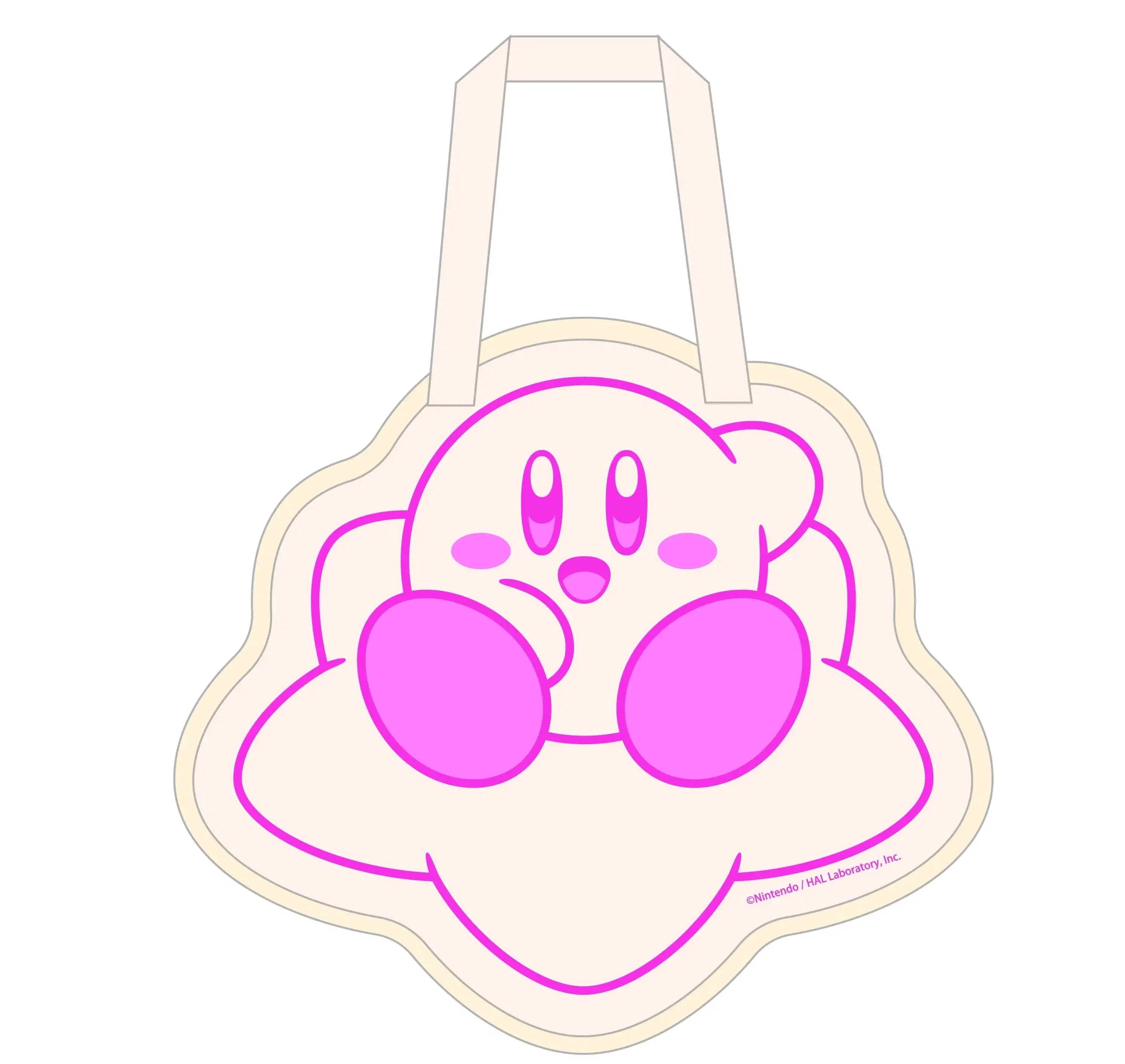 Kirby's Dream Land Die-cut Tote Bag Kirby B, Warp Star