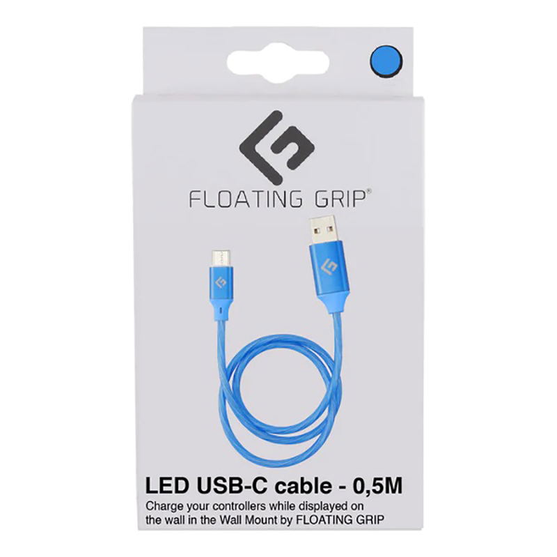 FLOATING GRIP USB-C LED light Cable (Blue)