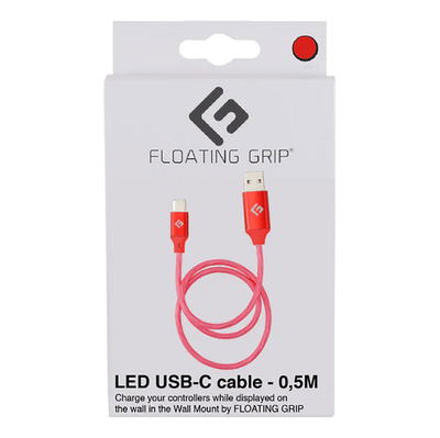 FLOATING GRIP USB-C LED light Cable (Red)