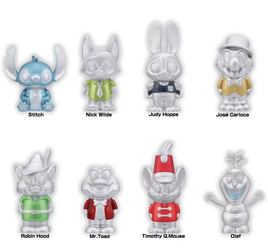 Disney100 Soft Vinyl Puppet Mascot 2 (Set of 8 Pieces)