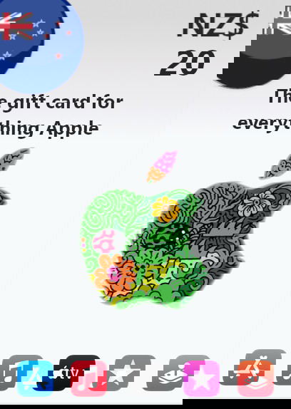 Apple Gift Card 20 NZD | New Zealand Account digital