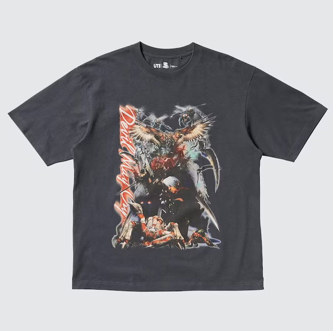 UT Capcom 40th Devil May Cry Graphic T-Shirt (Dark Gray | Size L)