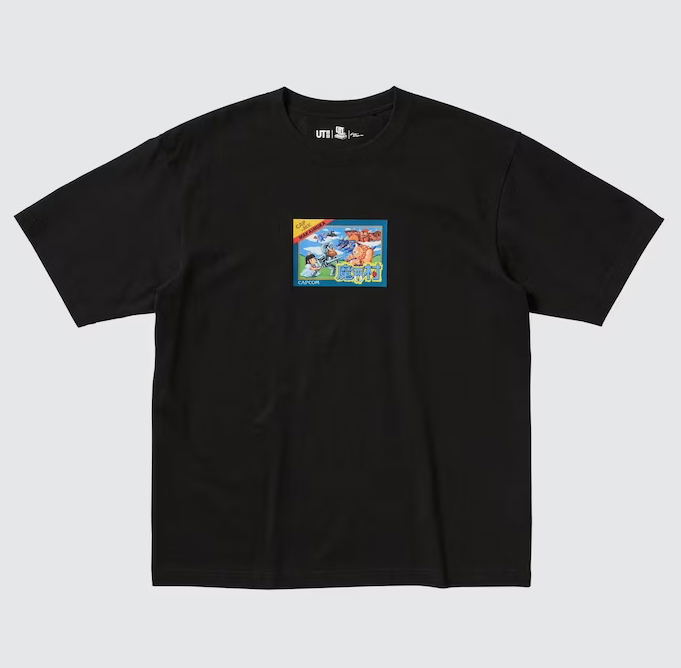 UT Capcom 40th Makaimura Graphic T-Shirt (Black | Size L)