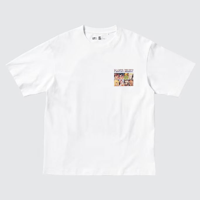 UT Capcom 40th Player Select Graphic T-Shirt (White | Size XL)