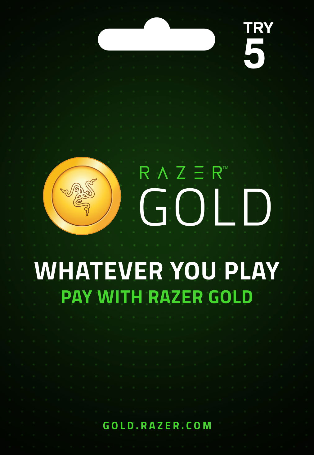 Razer Gold Card 5 TRY | Turkey Account digital