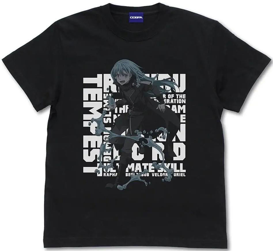 That Time I Got Reincarnated as a Slime - Rimuru Tempest Square T-shirt (Black | Size M)