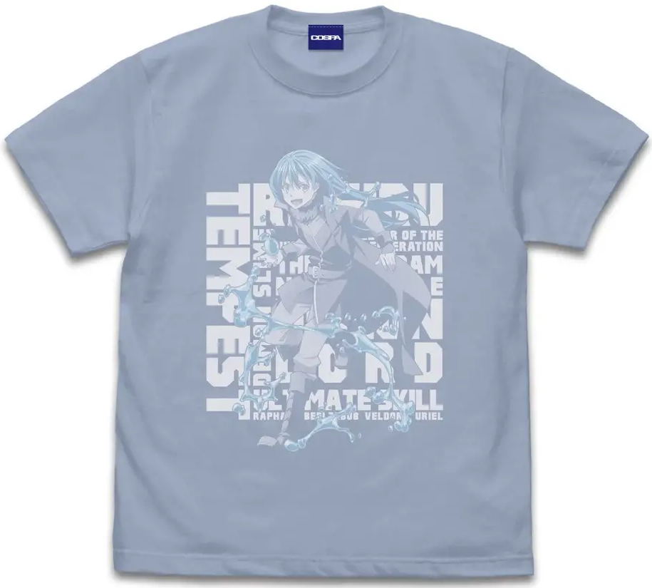 That Time I Got Reincarnated as a Slime - Rimuru Tempest Square T-shirt (Acid Blue | Size L)