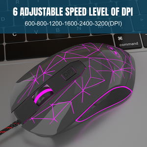 MageGee G6 Wired Mouse (White) for PC
