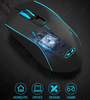 MageGee G12 Wired Mouse (Gray) for PC