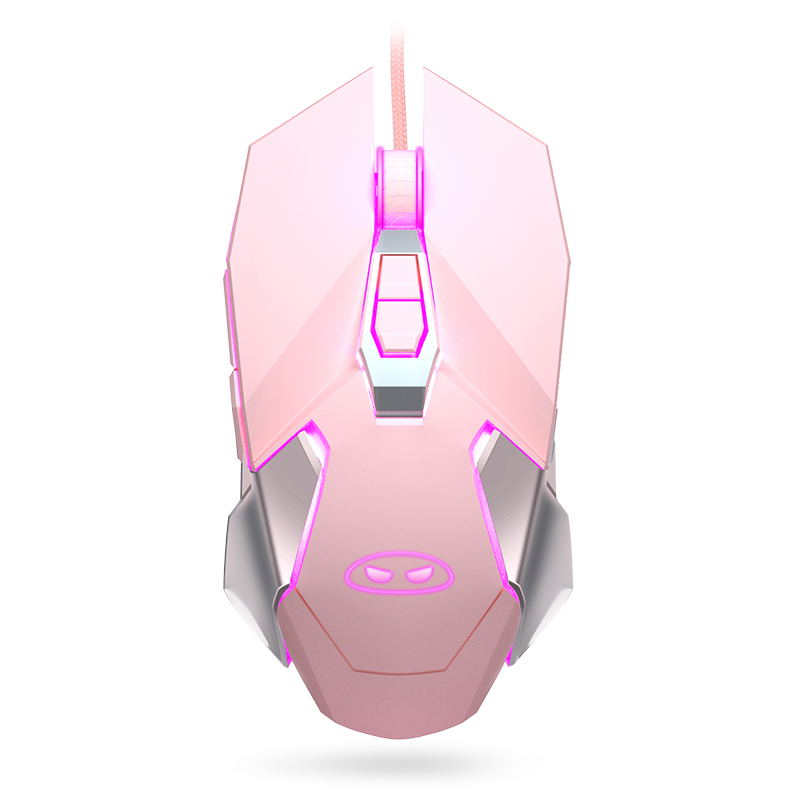 MageGee G10 Wired Mouse (Pink) for PC