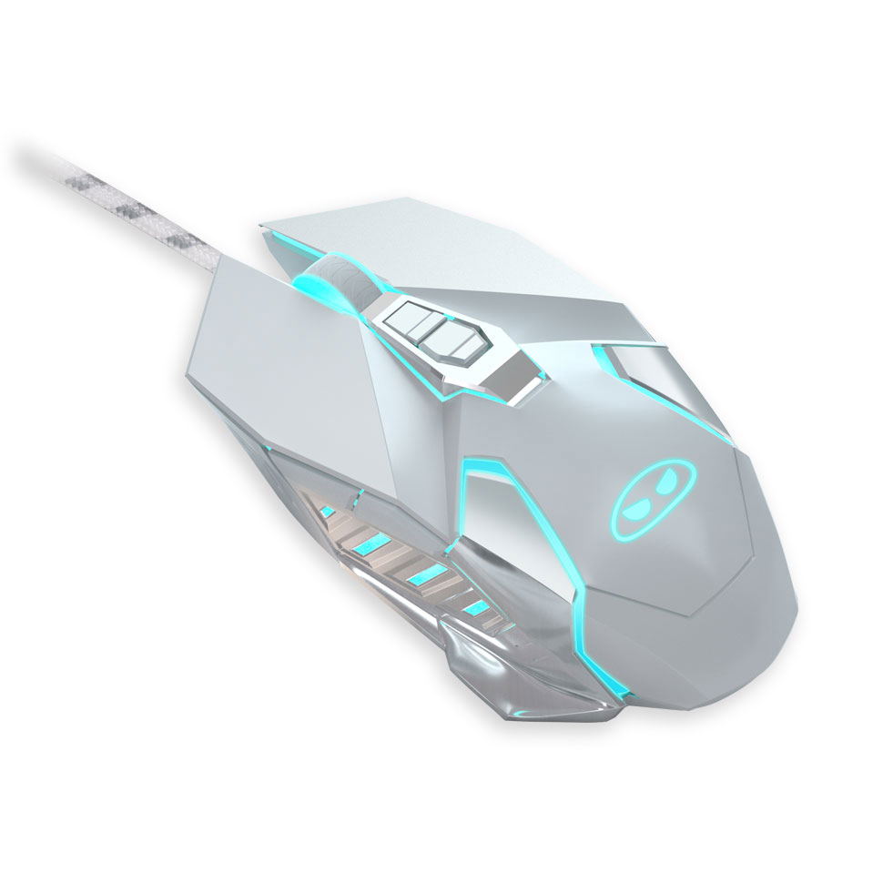 MageGee G10 Wired Mouse (Silver) for Laptop, Desktop