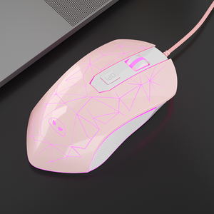 MageGee G6 Wired Mouse (Pink) for Laptop, Desktop