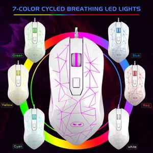 MageGee G6 Wired Mouse (White) for Laptop, Desktop