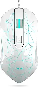 MageGee G6 Wired Mouse (White) for PC