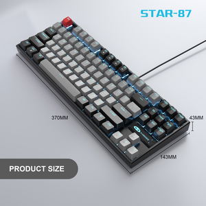 MageGee MK-STAR Wired Mechanical Keyboard (Black/Gray) - Blue Switch ...