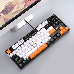 MageGee MK-STAR Wired Mechanical Keyboard (Carbon A) - Yellow Switch for PC