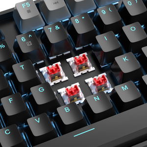 MageGee MK-STAR Wired Mechanical Keyboard (Gray/Black) - Red Switch for PC