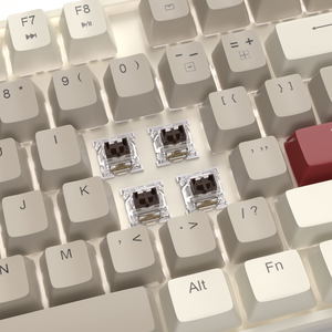 MageGee MK-STAR Wired Mechanical Keyboard (Retro White/Gray) - Black ...