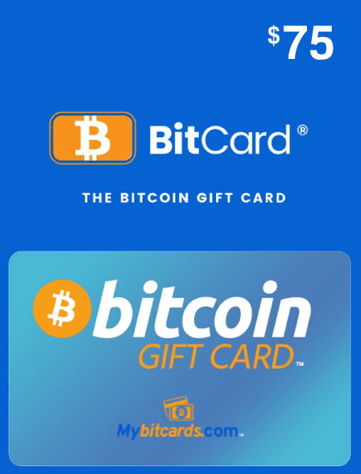 BitCard Bitcoin Gift Card 75 USD digital