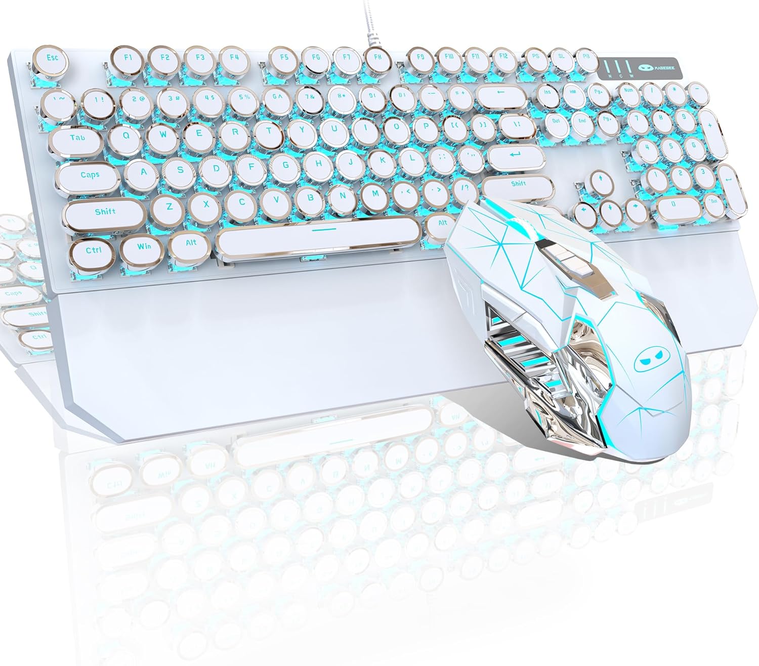 MageGee MK-STORM Wired Mechanical Keyboard and G10 Mouse Combo Blue ...