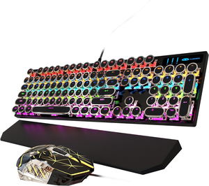 MageGee MK-STORM Wired Mechanical Keyboard and G10 Mouse Combo Rainbow ...