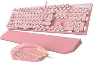 MageGee MK-STORM Wired Mechanical Keyboard and G10 Mouse Combo White ...