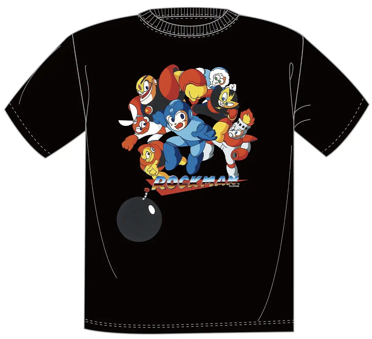 Mega Man - Mega Man T-shirt (Black | Size XXL) (Re-run)