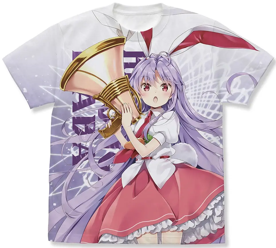 Touhou Project - Suzusen/Udunkain/Inaba Full Graphic T-shirt Natsume Eri Ver. (White | Size S)