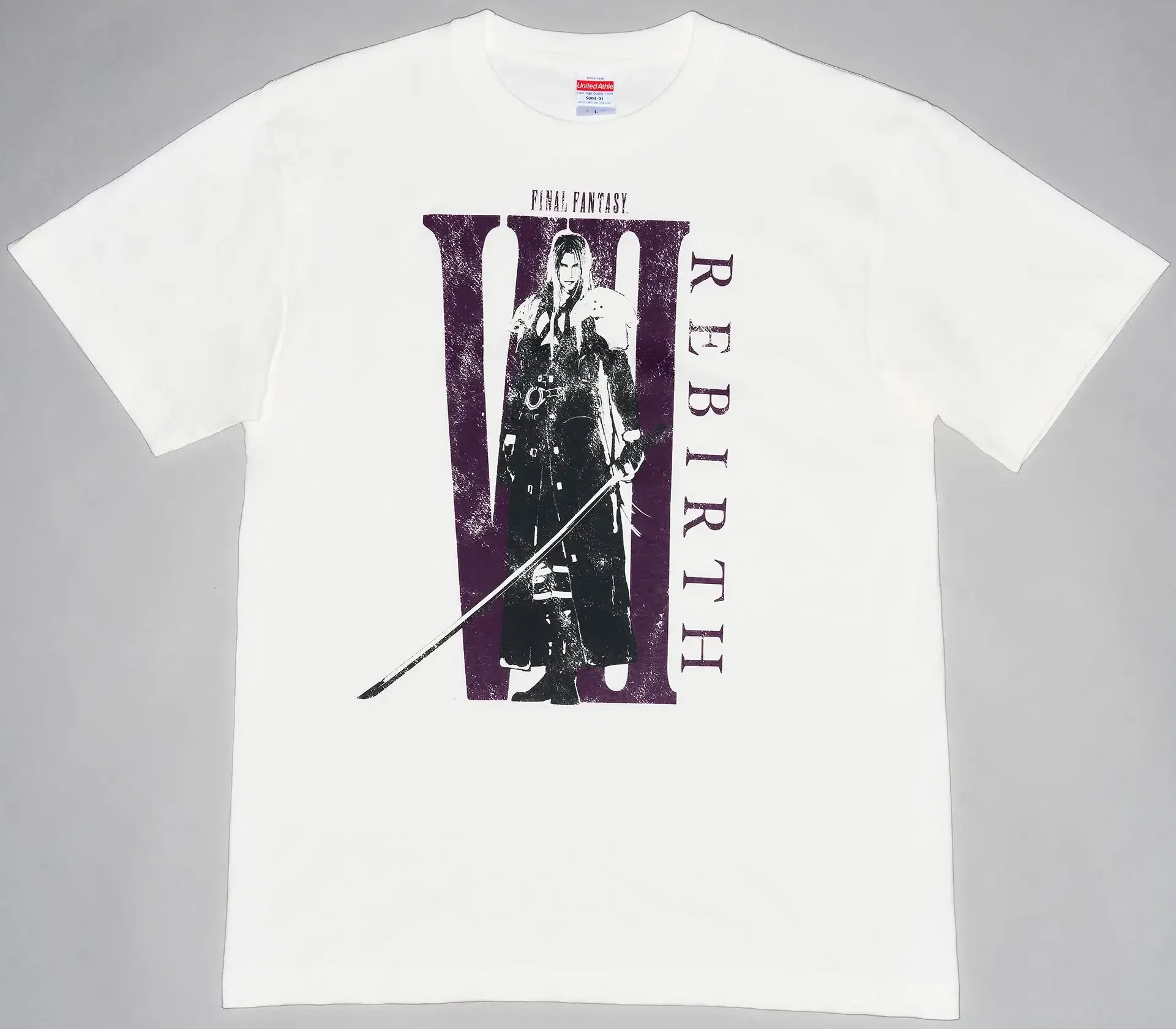 Final Fantasy VII Rebirth T-shirt Sephiroth (White x Purple)