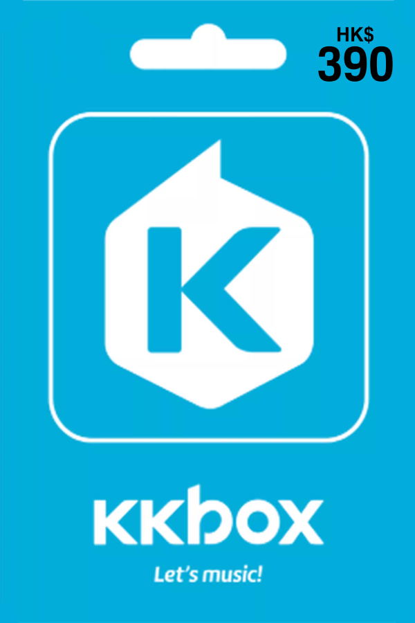 KKbox Pre-Paid Card (HKD 390 for Hong Kong accounts only) digital