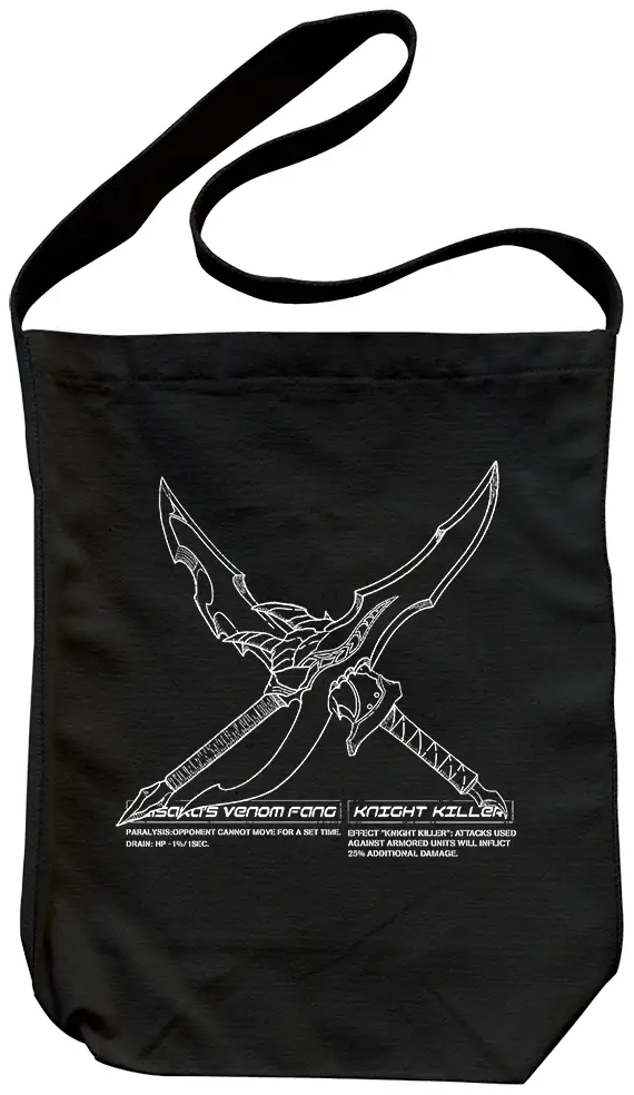 Solo Leveling - Kasaka's Poison Fang Night Killer Shoulder Tote Bag (Black)