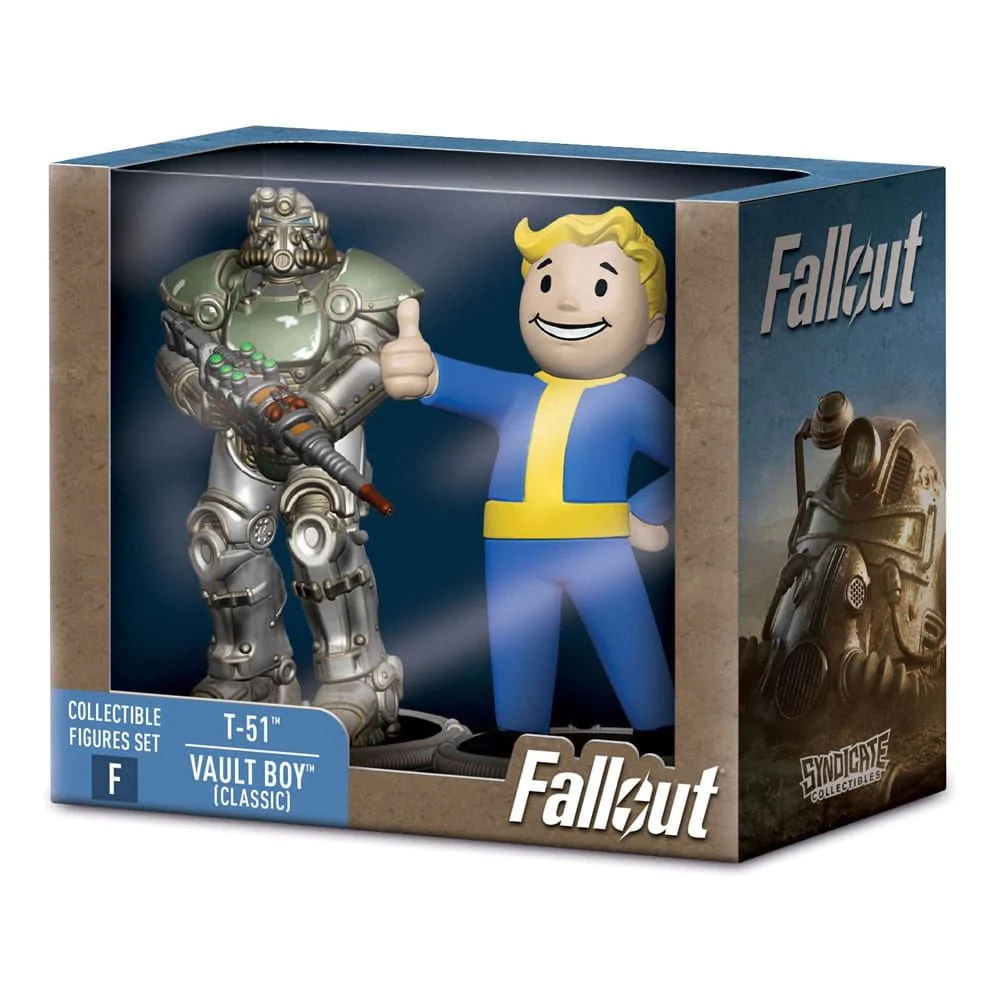 Fallout Collectible Figures Set T-51 & Vault Boy (Classic)