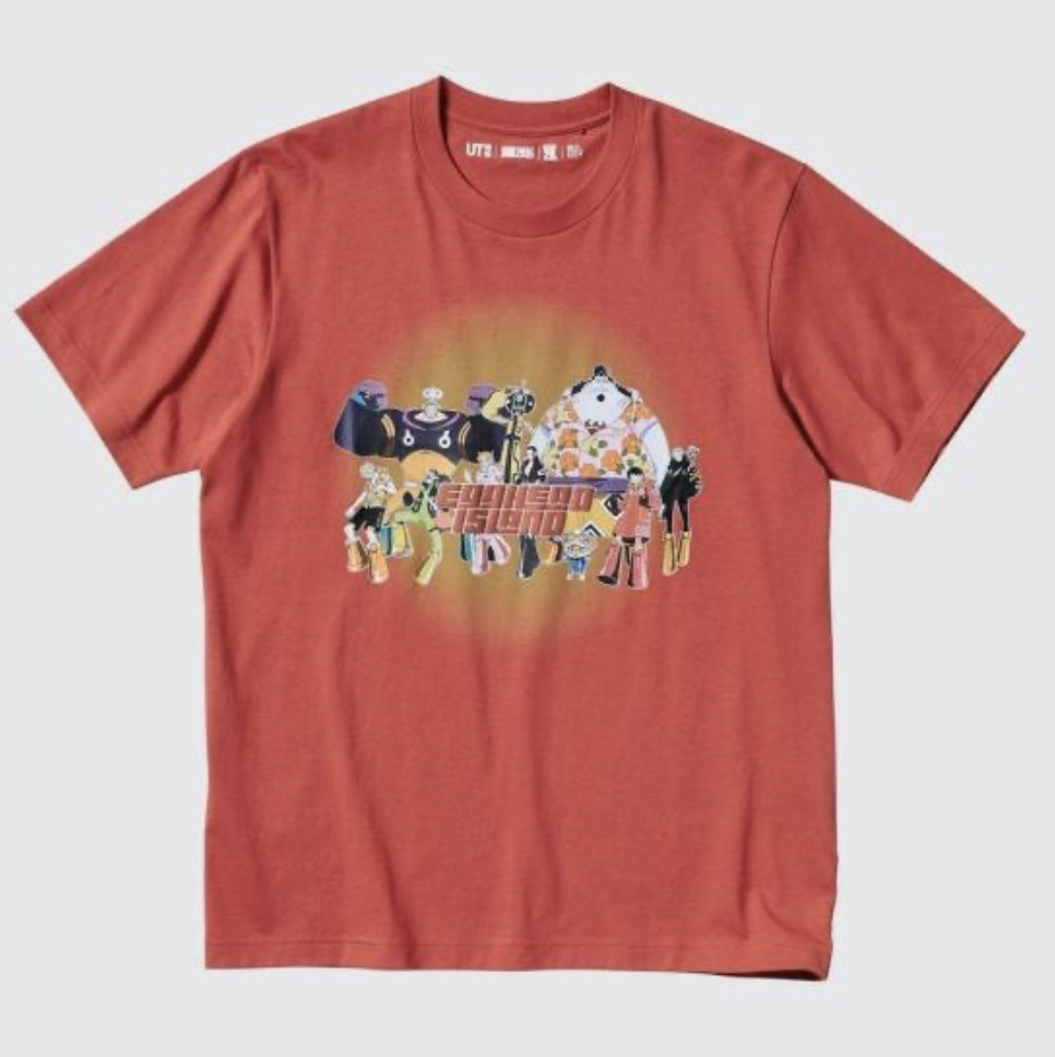 UT TV animation One Piece 25th Egghead Island Graphic T-Shirt (Red ...