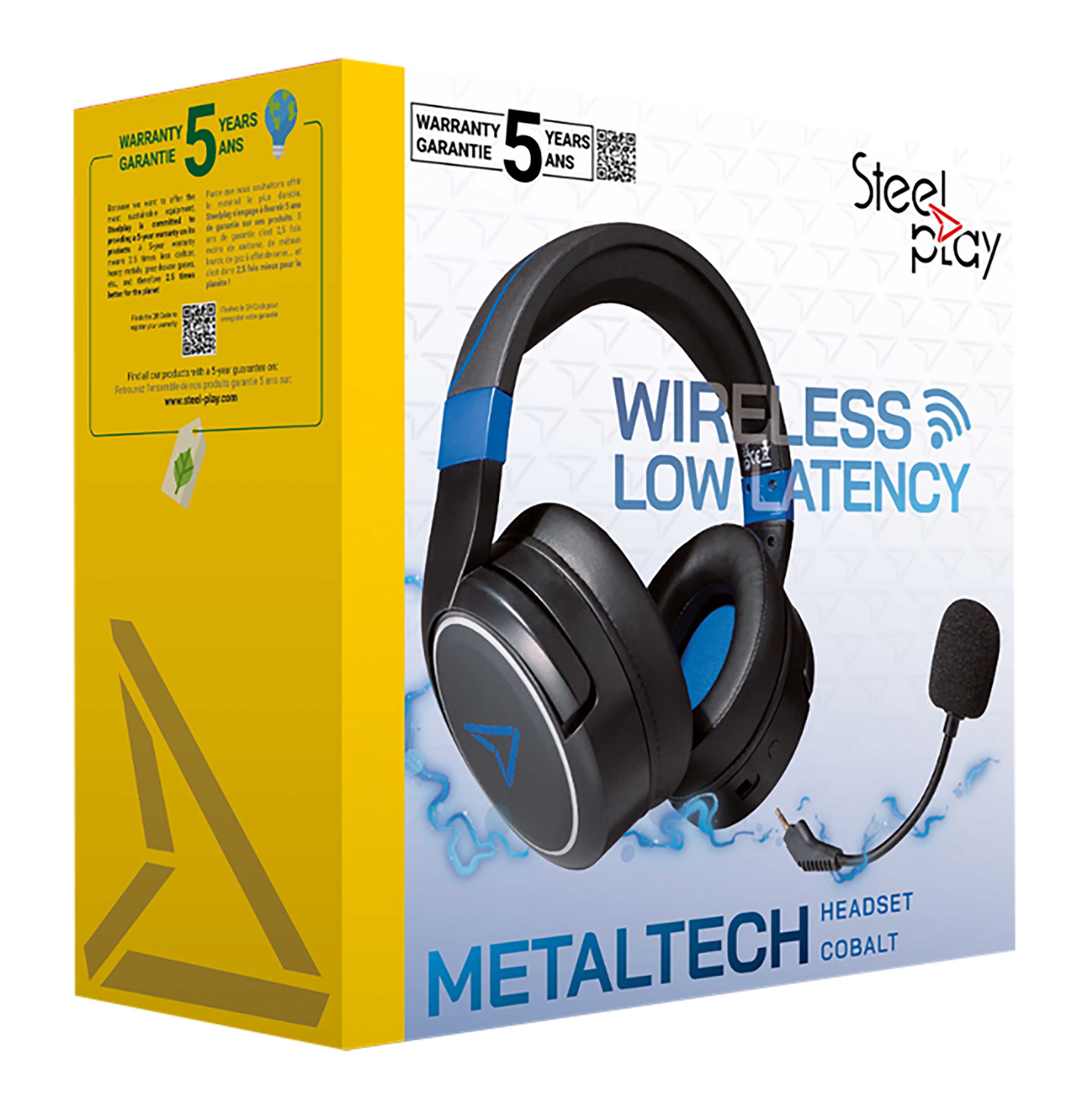 Wireless Low Latency Headset MetalTech (Cobalt) for PC & Mac, PS4 ...
