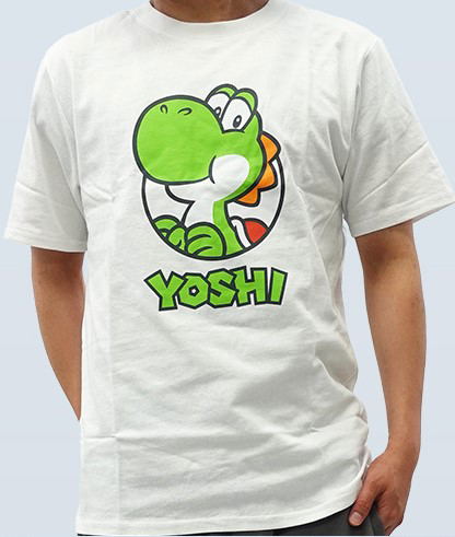 Super Mario - Yoshi T-shirt (White | Size XL)