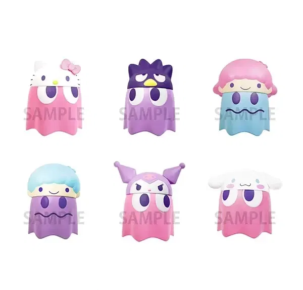 Pac-Man x Sanrio Characters Chibi Collect Figure Vol. 2 (Set of 6 Pieces)