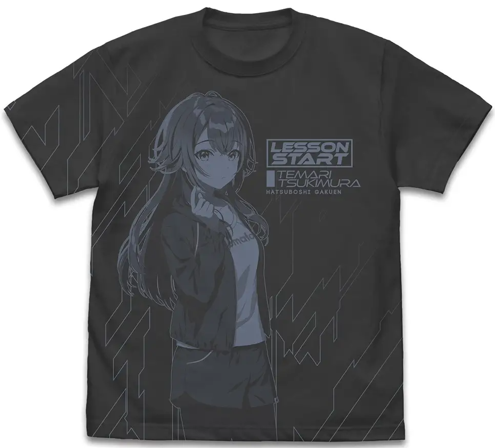 Gakuen Idolmaster - Temari Tsukimura All-Print T-shirt (Sumi | Size S)