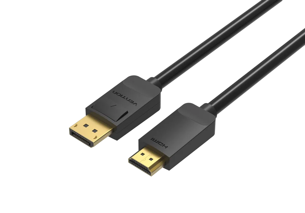 Vention DisplayPort To HDMI Cable 1.5m (Black) for Laptop, Desktop